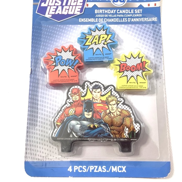 Party Supplies | Justice League Superheroes Birthday Party Cake Candles ...